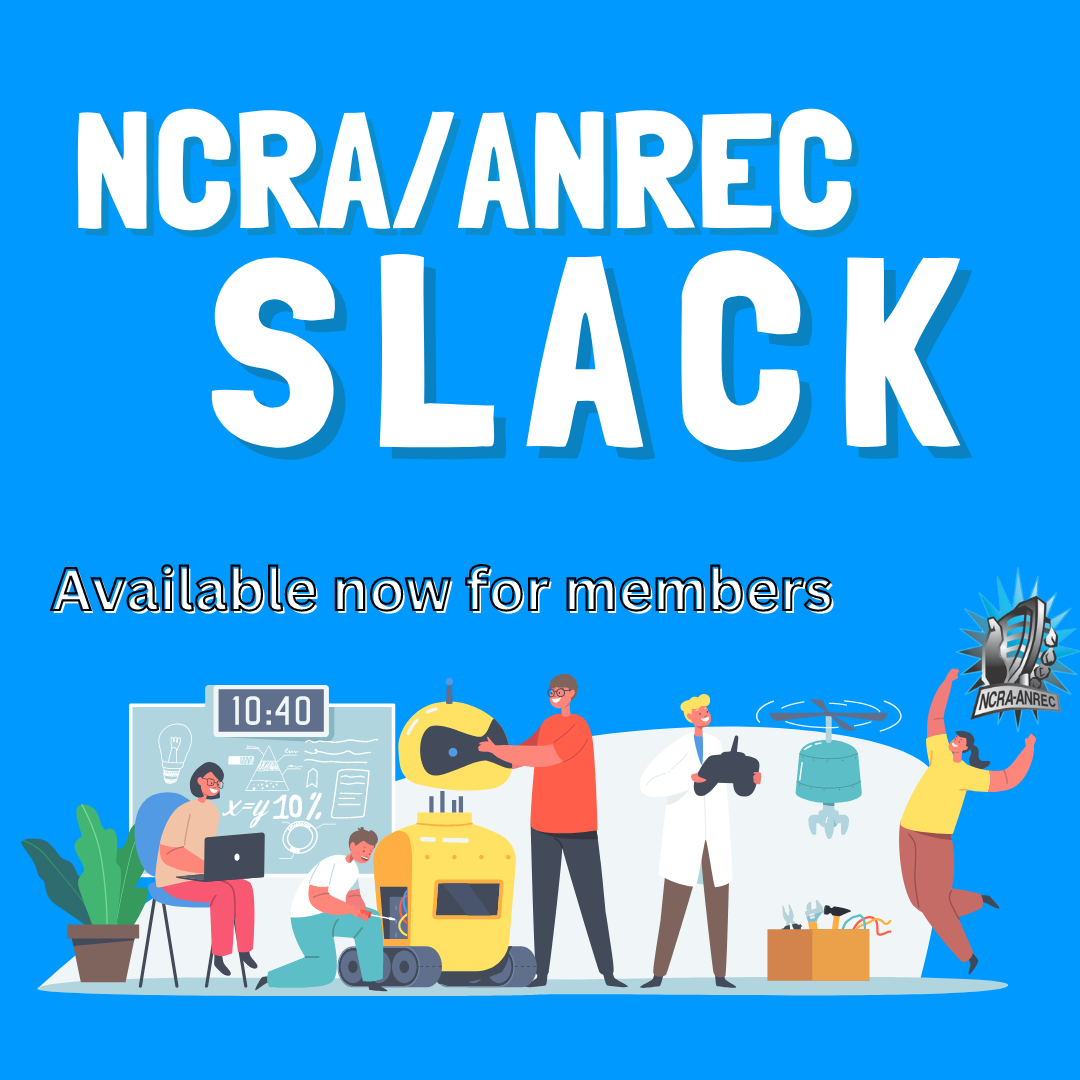 NCRA/ANREC Slack Channel now live - NCRA/ANREC
